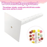 Kabuer Wooden Cake Pop Stand 60 Hole Dessert Display for Wedding ...