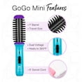 Calista GoGo Mini Round Brush, Compact Touch-Up Styling Hair Tool, Blue ...