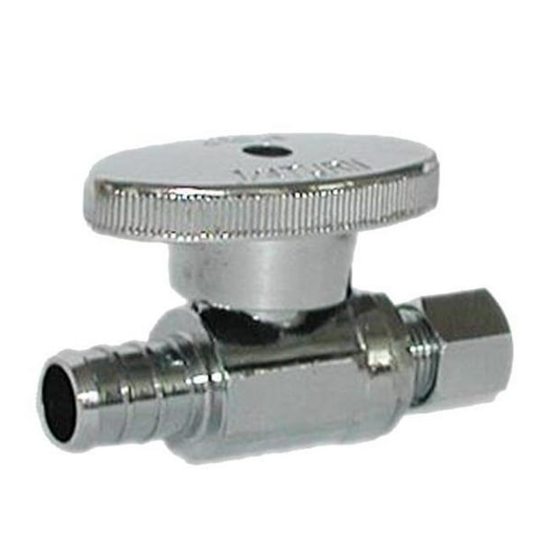 Straight Ice Maker Stop 0.25 x 0.5 in. Pex - Walmart.com