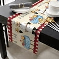 Chef Table Runner 108 Inches Long - Red Fruit Cake Hat Kitchen Gourmet ...