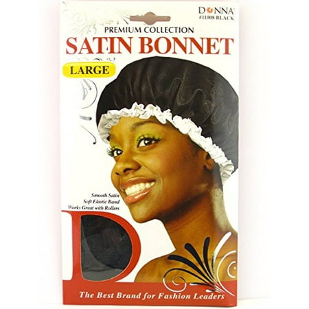 Donna Collection Premium Satin Bonnet Large, Black | Walmart Canada