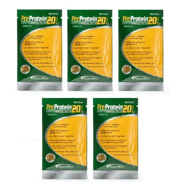 Pre-Protein® 20 Liquid Predigested Protein 1oz Packet - Mango Size: 5 ...