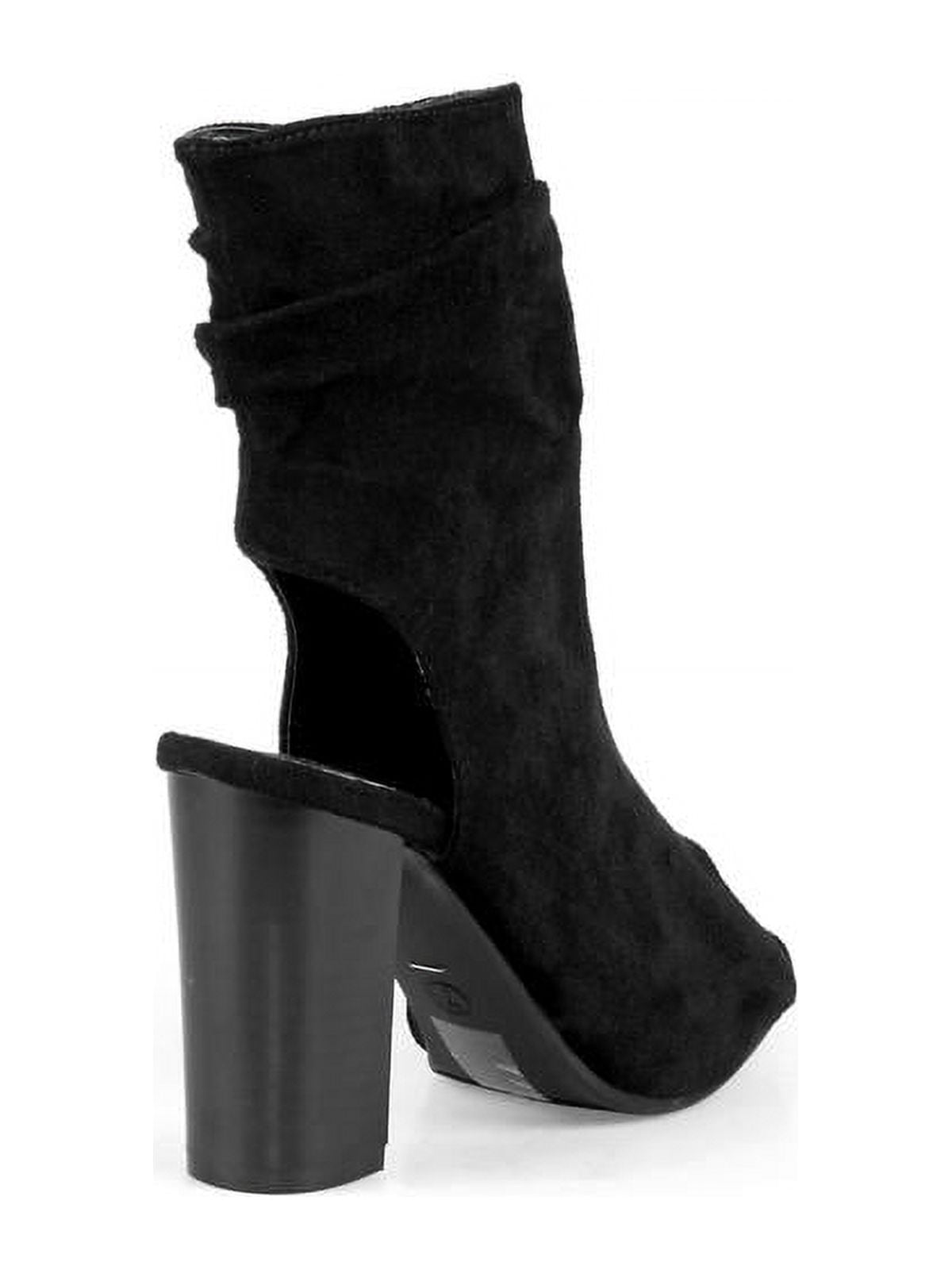 peep toe slouch booties
