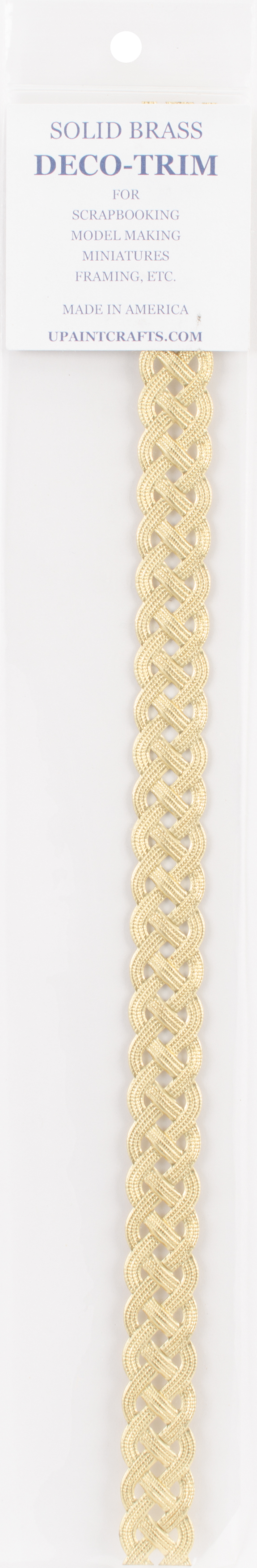 U-Paint Vintage Brass Deco-Trim-Braid Gallery 5/8" - Walmart.com