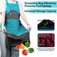 1 Pack Canvas Garden Harvest Apron with Drawstring Bag, Multiple ...