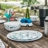Camco 53315 Life is Better at the Campsite 12-Piece Dishware Set, RV ...