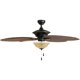 52" Honeywell Sunset Key Bronze 4-Blade Tropical Ceiling Fan W ...