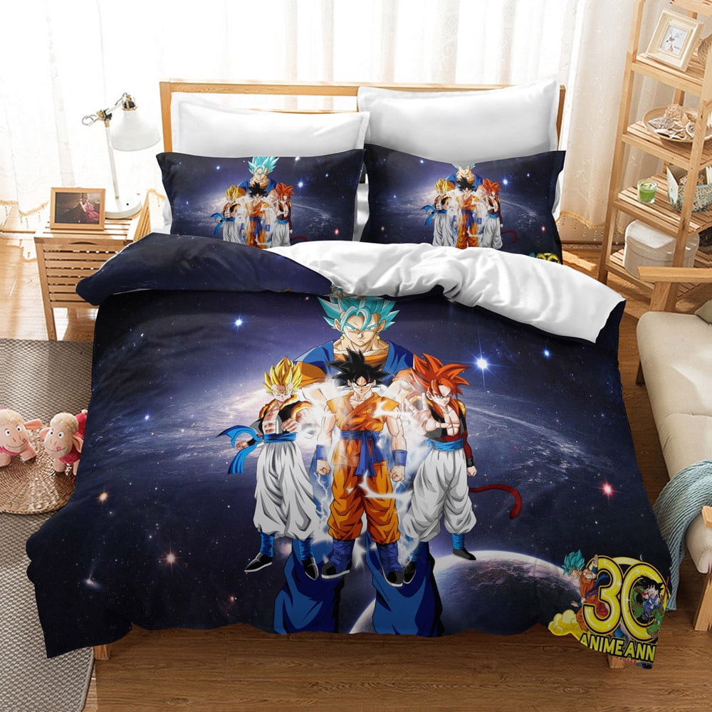 Super Saiyan Goku Duvet Cover Dragon Ball Bedding Sets Anime Comforter ...