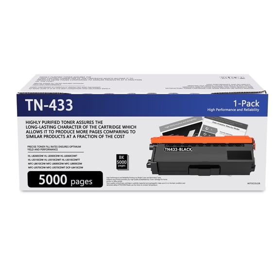 ALUMUINK TN433 Toner Cartridges 4 Pack, Replacement for Brother MFC ...