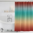 Bohemian Gradient Red Shower Curtain for Bathroom, Modern Minimalist ...