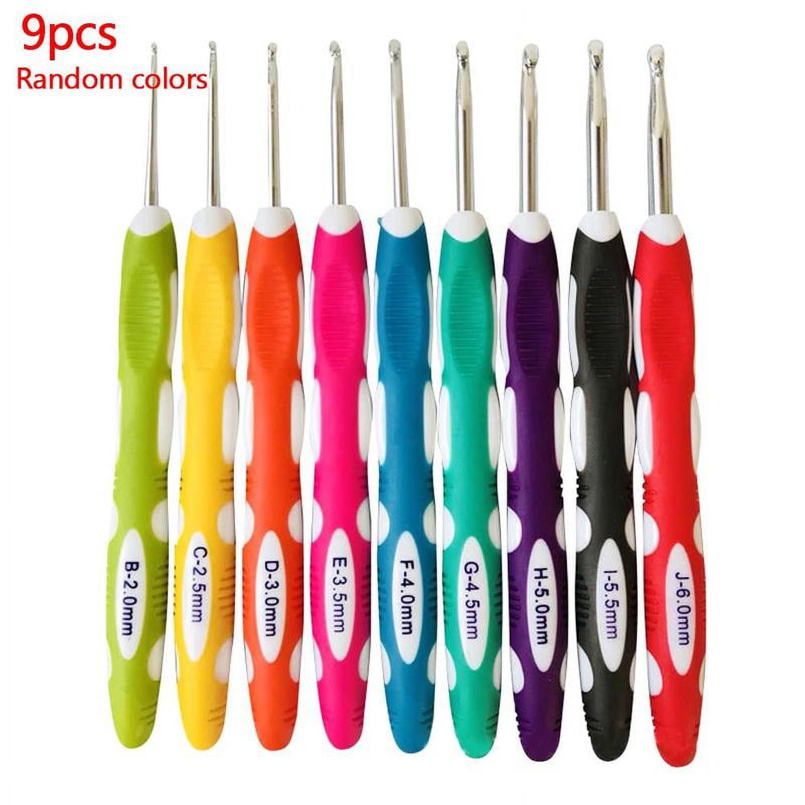 Multi Colour Crochet Hooks Yarn Knitting Needles C6H3 Tool T4P7 K5L4 ...