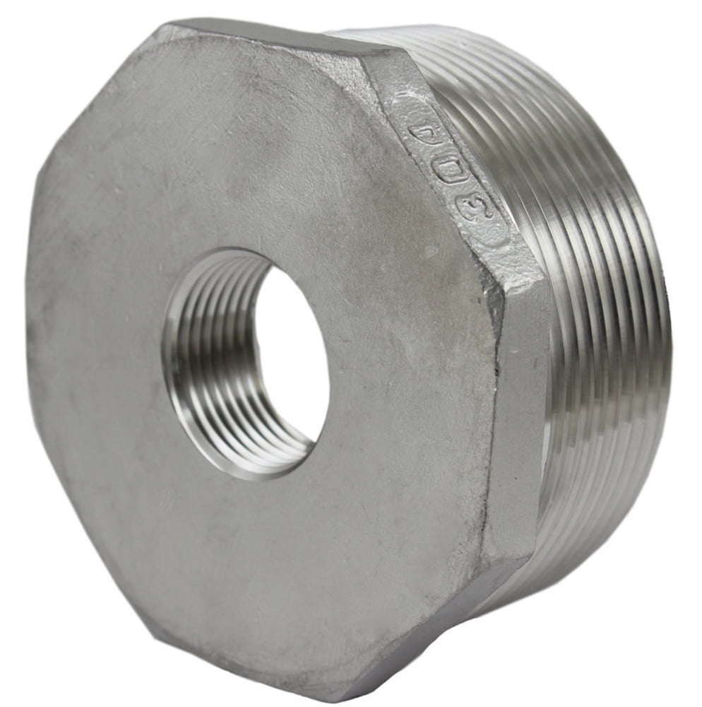 Stainless Steel Fittings Bushing 3" Male x 1" Female - Walmart.com