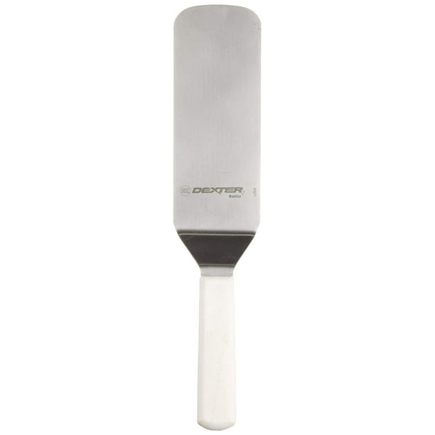Basics P94856 8" x 3" White Cake Turner with Polypropylene Handle ...