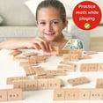 Math Domino Game for 1st & 2nd Grade | Wooden Algebra Dominoes Plus ...