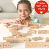 Math Domino Game for 1st & 2nd Grade | Wooden Algebra Dominoes Plus ...