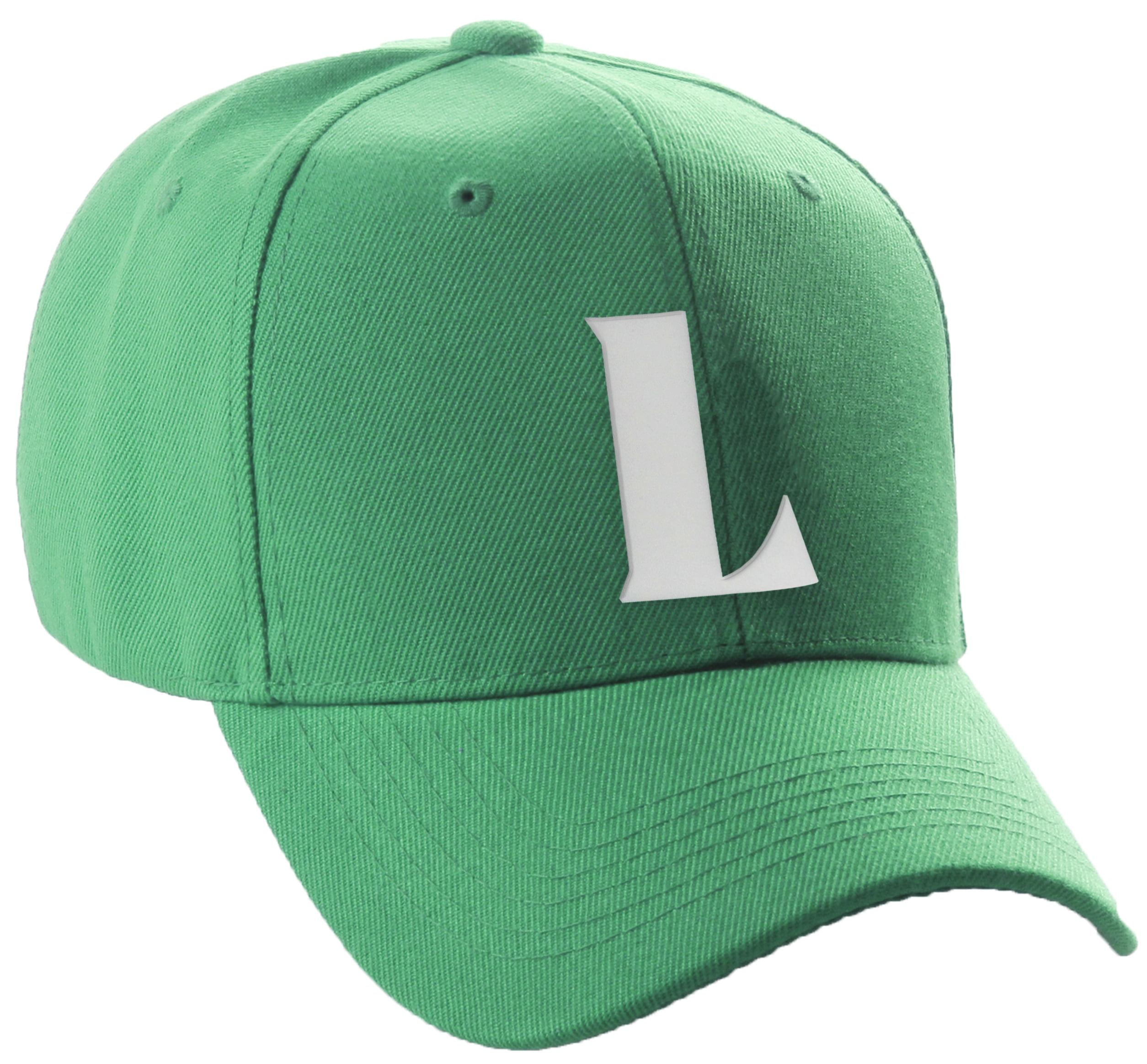 Daxton Structured Curve Visor Bill Baseball Hat 3D Capital Alphabet ...