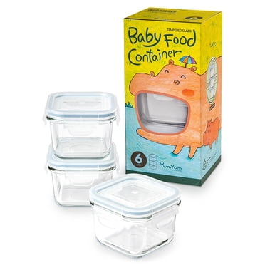 Glasslock Homemade Baby Food BPA Free Glass Storage Containers 18 Piece ...