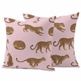 Africa Leopard Animal Outdoor Pillow Covers 26"x26" Set of 2 Waterproof ...