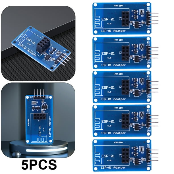 ESP8266 ESP-01 Módulo adaptador inalámbrico 3.3V 5V Breakout PCB ...