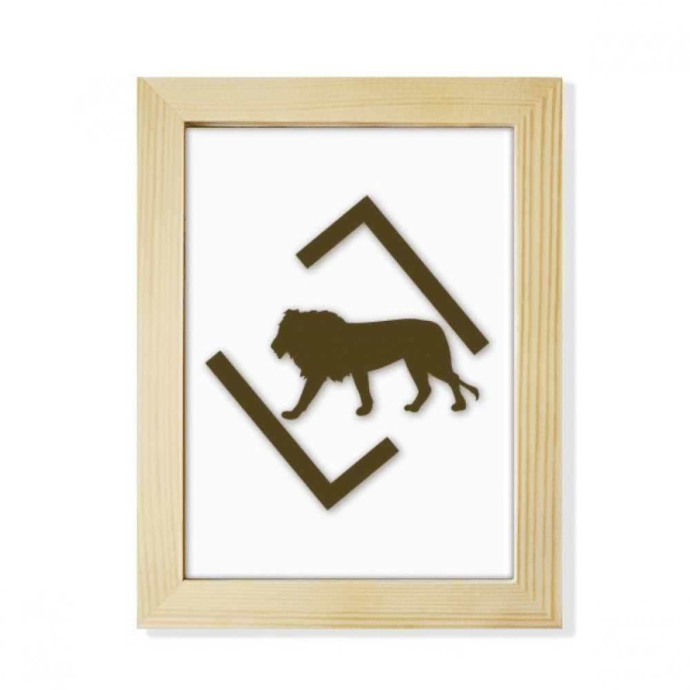 Lion Center King Prey Art Deco Fashion Desktop Adorn Photo Frame ...