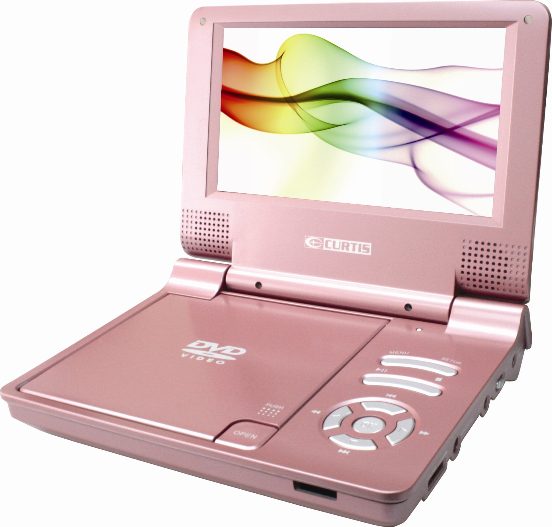 CURTIS DVD7014 7 Portable DVD Player Pink Walmart