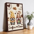 Coffee Time Canvas Wall Art for Living Room, Gnome Desserts Dwarfs Bean ...
