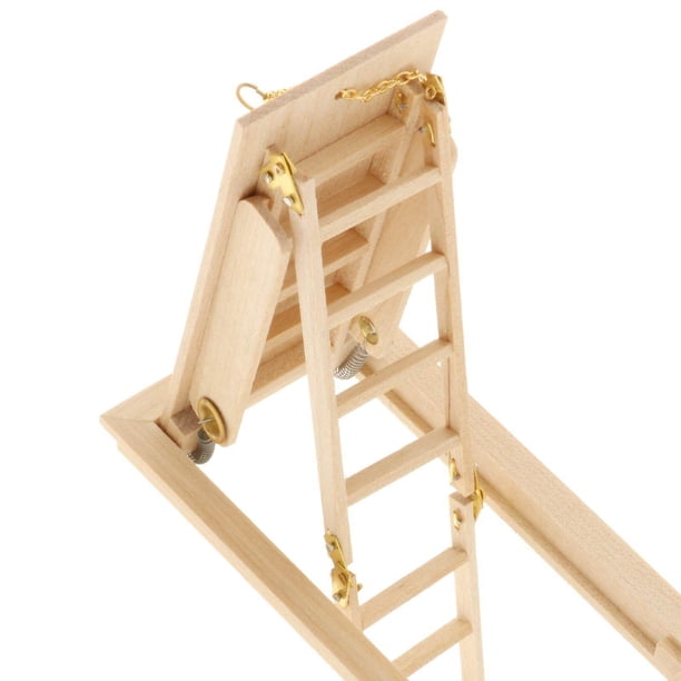 pitrice Foldable Dollhouse Folding Ladder Furniture Toys Mini Mini 1/12 ...