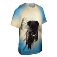Black Wolf Puppy Mens T-Shirt All Over Print - Walmart.com