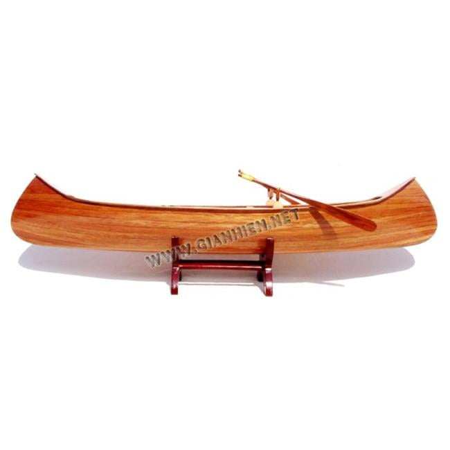 Gia Nhien FB0046W Indian Girl Canoe Wooden Model Traditional Boat ...