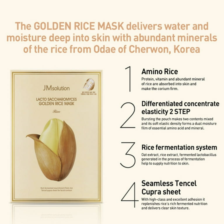 How To Use Lacto Saccharomyces Golden Rice Mask Jm Solution Sale Online | emergencydentistry.com