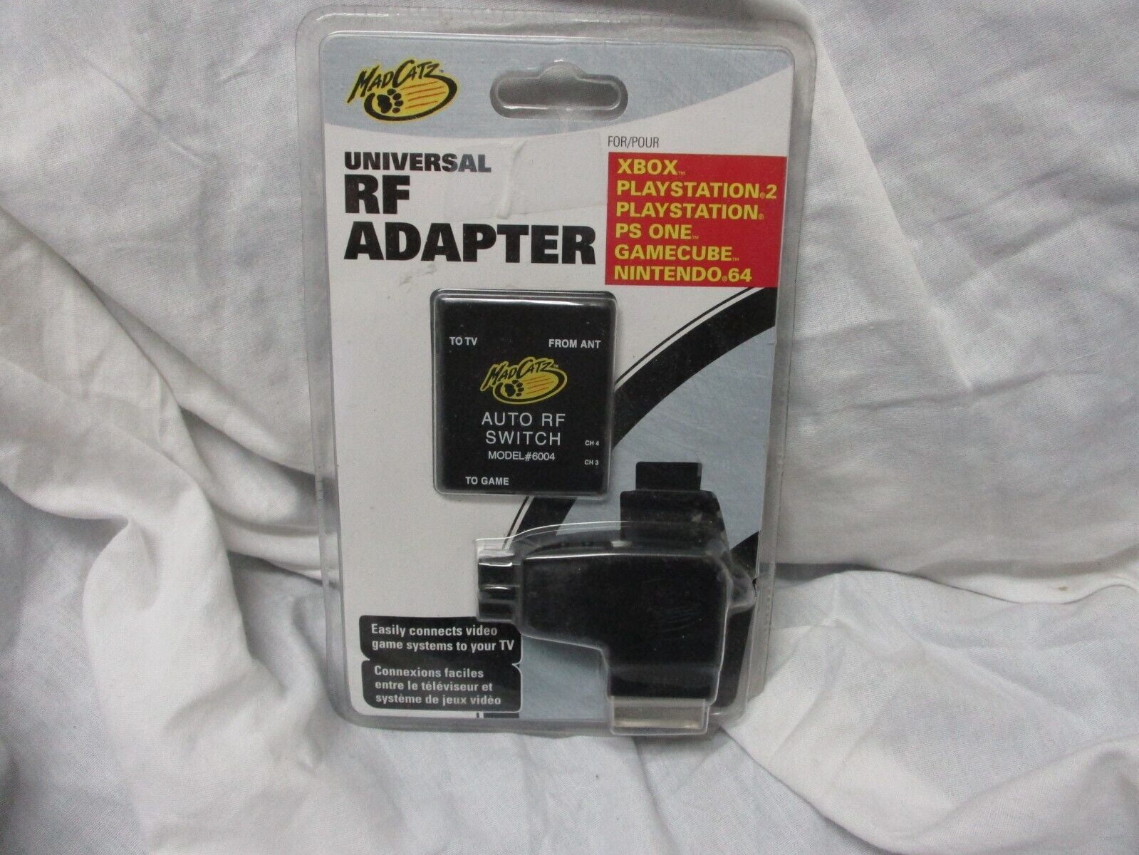 Mad Catz Universal RF Switch Cord 6004 - Xbox GameCube Nintendo 64 PS2 ...