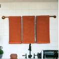 Serafina Home Oversized Burnt Orange Dish Towels: 100% Cotton, Ribbed ...