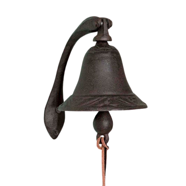 Old Iron Cowboy Western DINNER TRIANGLE Calling Bell Cast Iron Rustic ...