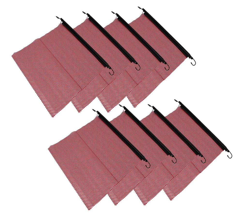 (8 Pack) Safety Flag w/ Rubber Bungee and Jersey Mesh Construction ...