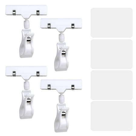 4 Packs Clip-type Logo Clips Food Label Display Rotating Blackboard ...