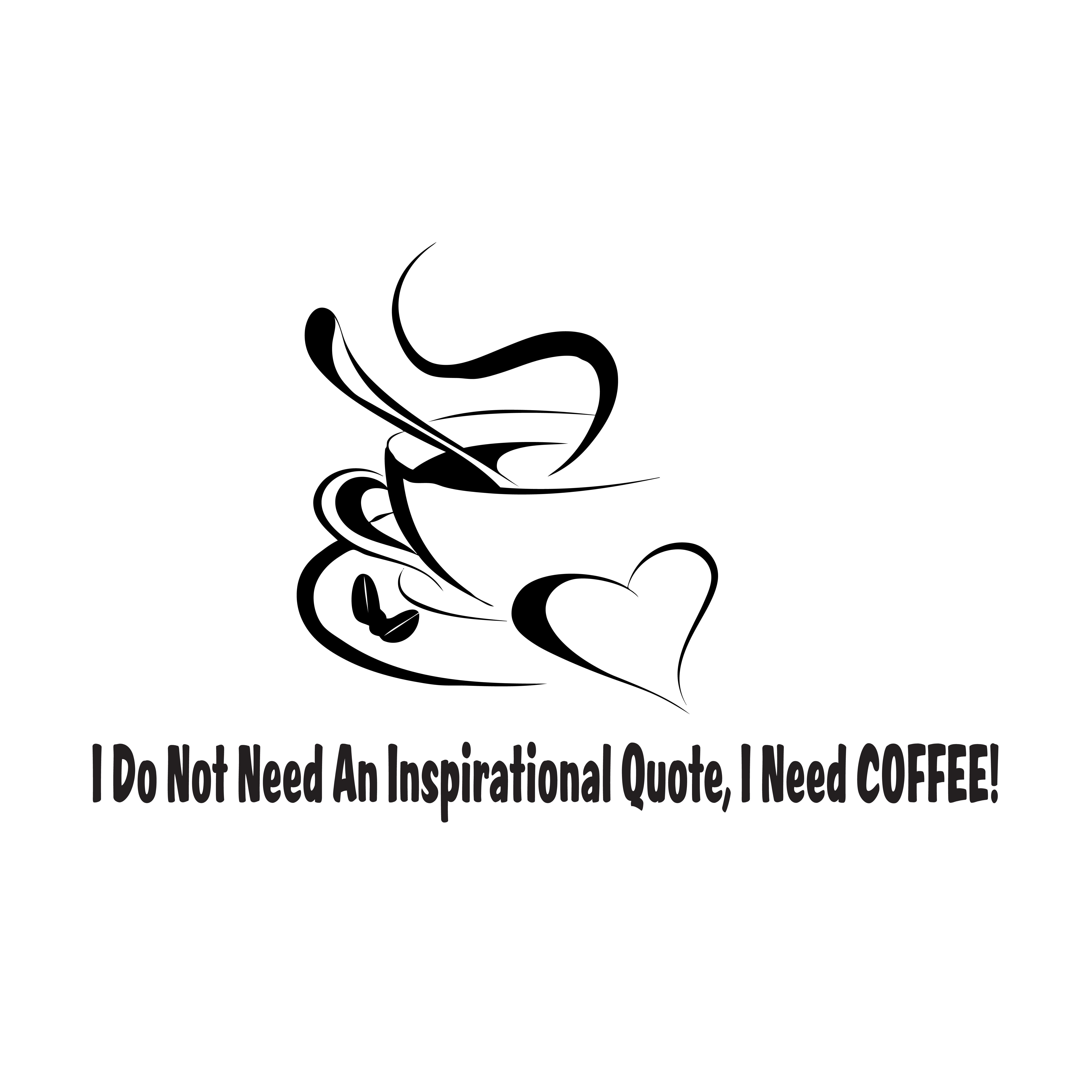 COFFEE - Vinyl Home Cafeteria Coffee Decoration Coffee Cup Heart Funny ...