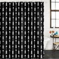 72x78 Inch Shower Curtain Black Arrows Bathroom Decor, Waterproof ...