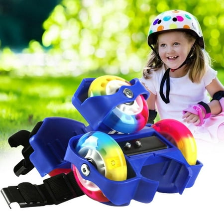 Heel Wheel Skates with Lights Adjustable Roller Heel Wheel Heel Skates ...
