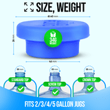 The Jug Plug Reusable Silicone Cap for 55mm Water Jugs Fits 3 and 5 ...