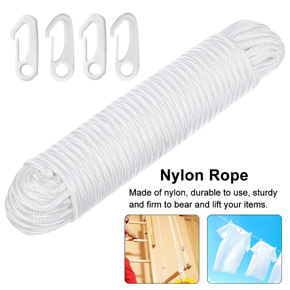 ASCZOV Thickened Reusable Nylon Flag Rope With Hook Wear Flag-line ...