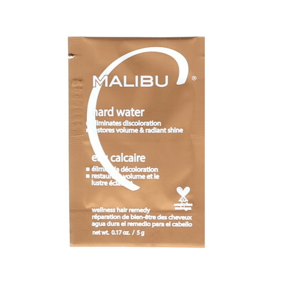 Malibu C Hard Water Wellness Hair Remedy, 0.17 oz, 3 Pack, Removes ...