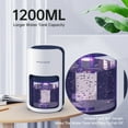 KLOUDIC 1200ml Ultra Quiet Dehumidifier for Living Room, Automatic ...