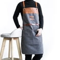 Apron Aprons with for Back Adjustable Strap and Large Pockets for Men ...
