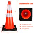 Costway Heavy Duty 6Pcs Large Plastic 28'' Traffic Safety Cones for ...