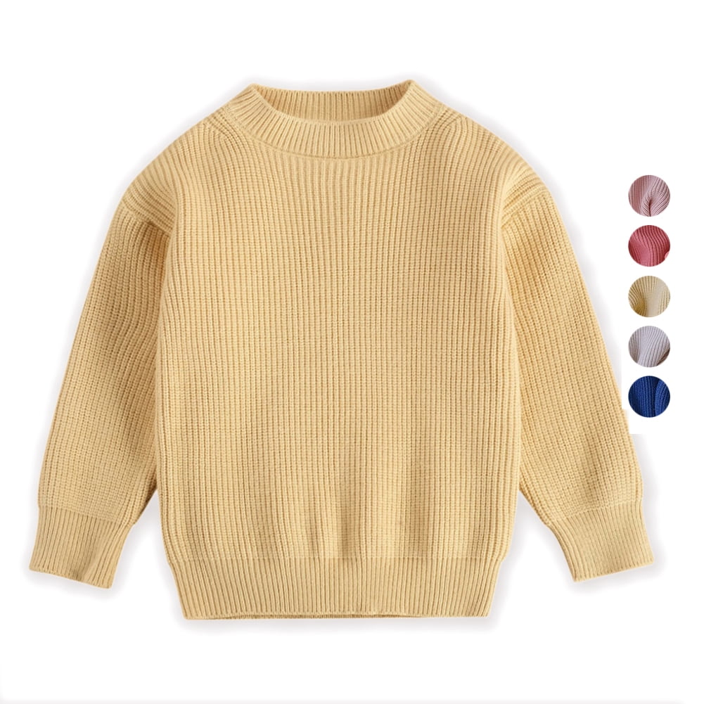URMAGIC Baby Girl Boy Crewneck Knit Tops Toddler Kid Fall Winter Loose Pullover Sweater,18-24 ...