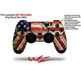 Skin Wrap for Sony PS4 Dualshock Controller Painted Faded and Cracked ...