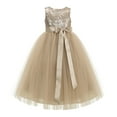 Ekidsbridal Heart Cutout Sequin Flower Girl Dresses for Toddlers Pretty ...