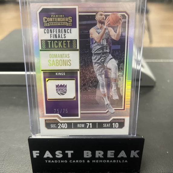 2024 2023-24 Panini Contenders Domantas Sabonis #91 1st Round Ticket ...