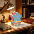 GJX 2026 New Cute Mix 4-Color Star Shaped Sticky Notes,400 Sheets Self ...
