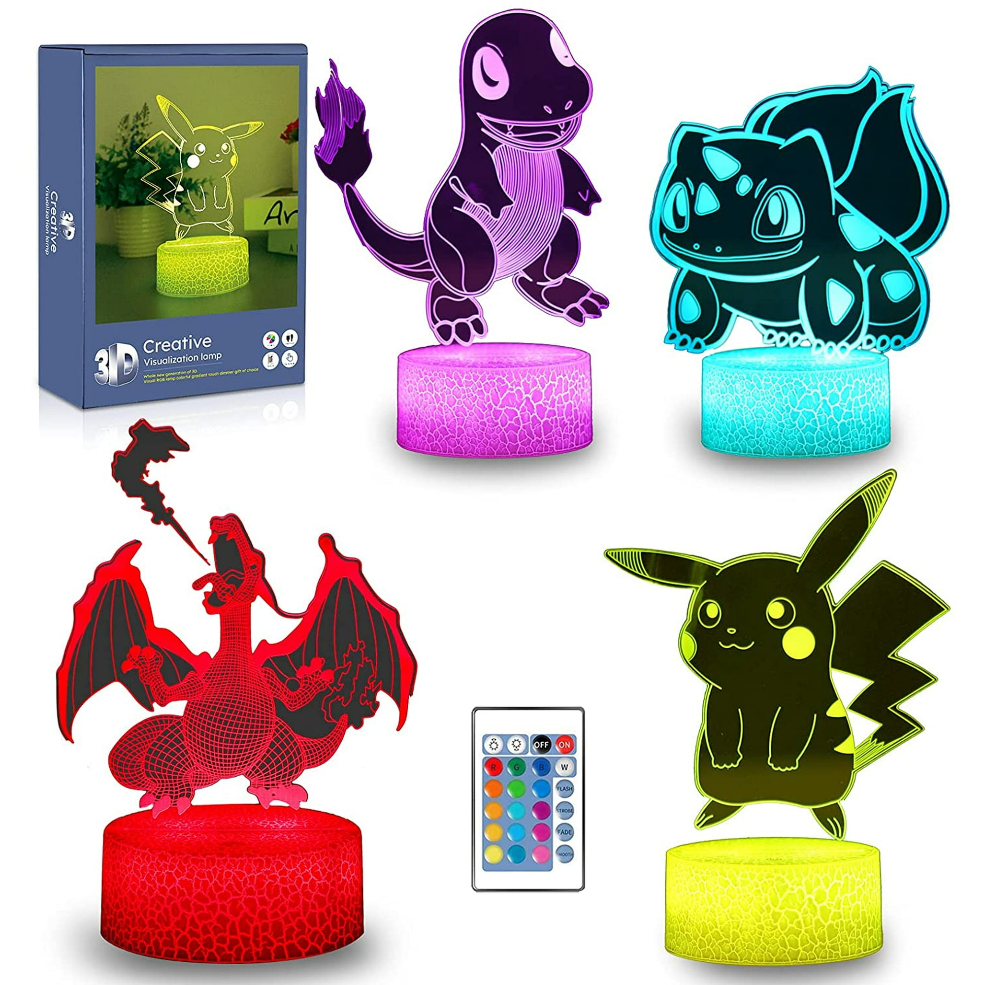 Click here for Attoe Pikachu Toys 3d Anime Lamp - 4 Pattern 16 Co... prices